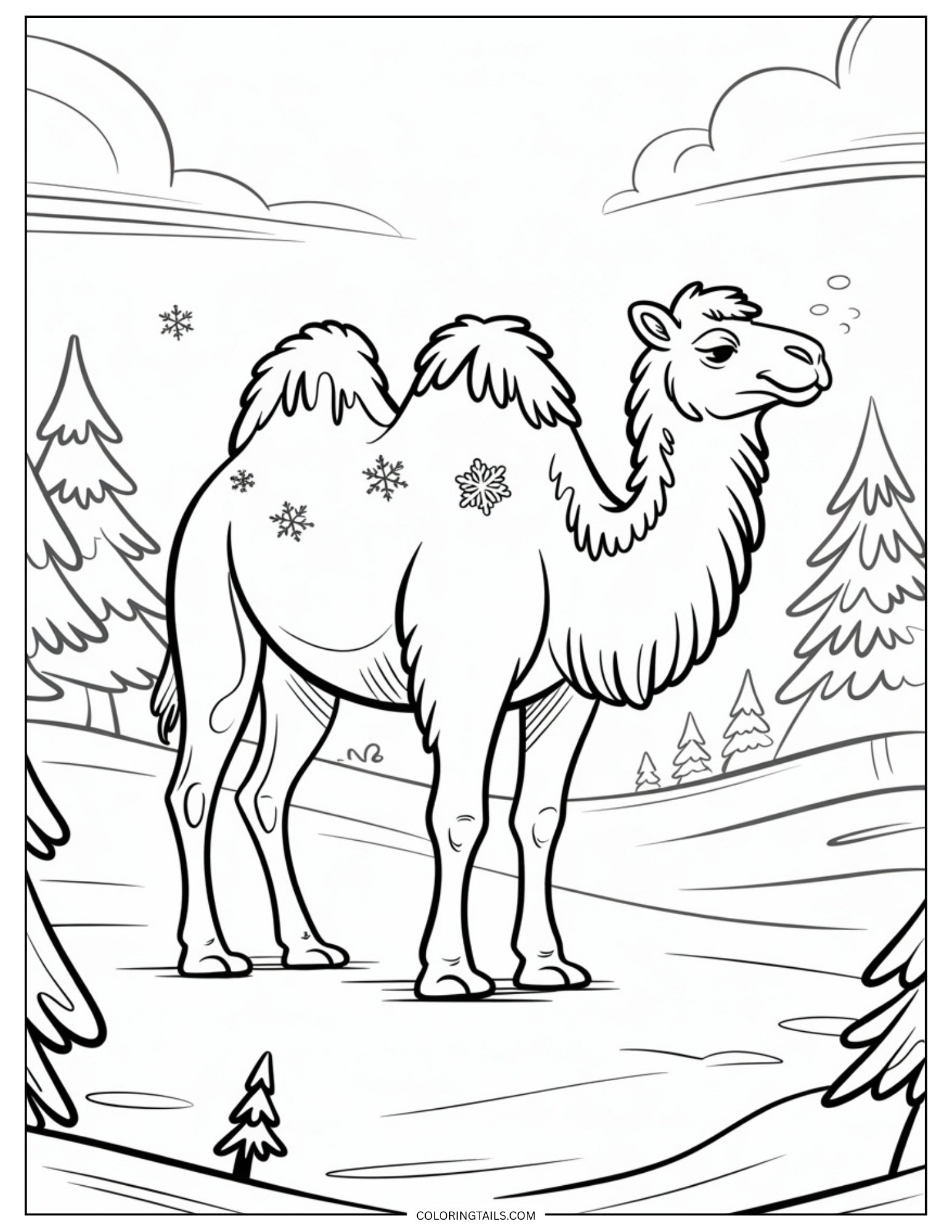 24 Camel Coloring Page (Free PDF Printable) For All Ages 2025 ...