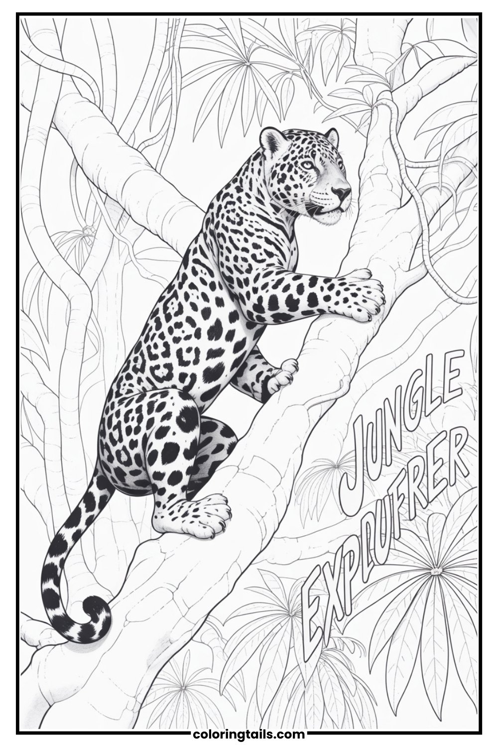 Coloring Pages Jaguar (25 Free PDF Printables) for All Ages – Coloring ...