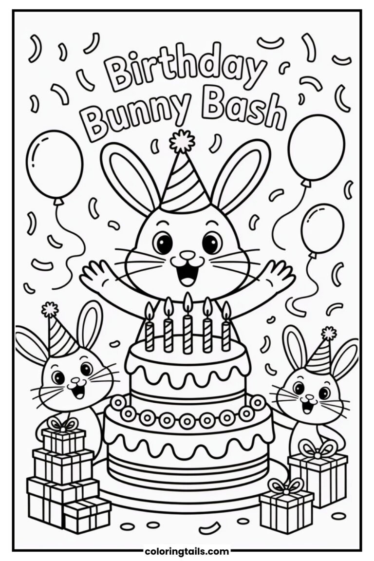 65 Bunny Colouring Pages (Free PDF Printables) All Ages 2025 – Coloring ...
