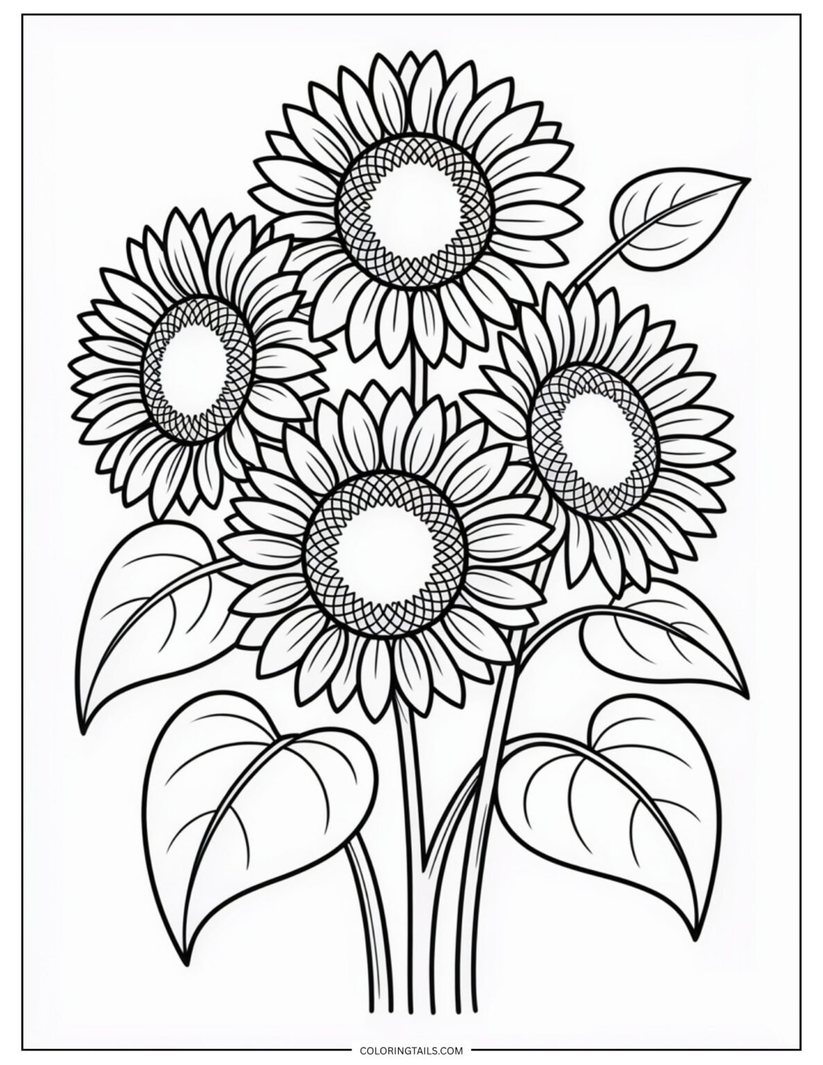 Flower Coloring Pages (60 Free PDF) Printables – Coloring Tails