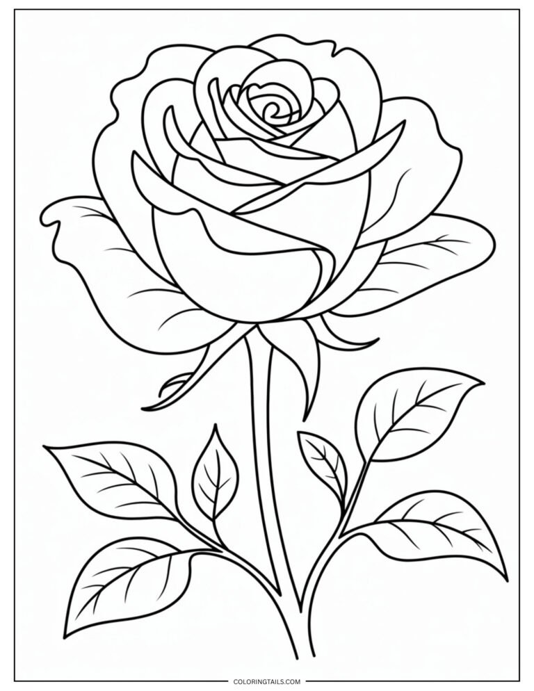 Flower Coloring Pages (60 Free PDF) Printables – Coloring Tails