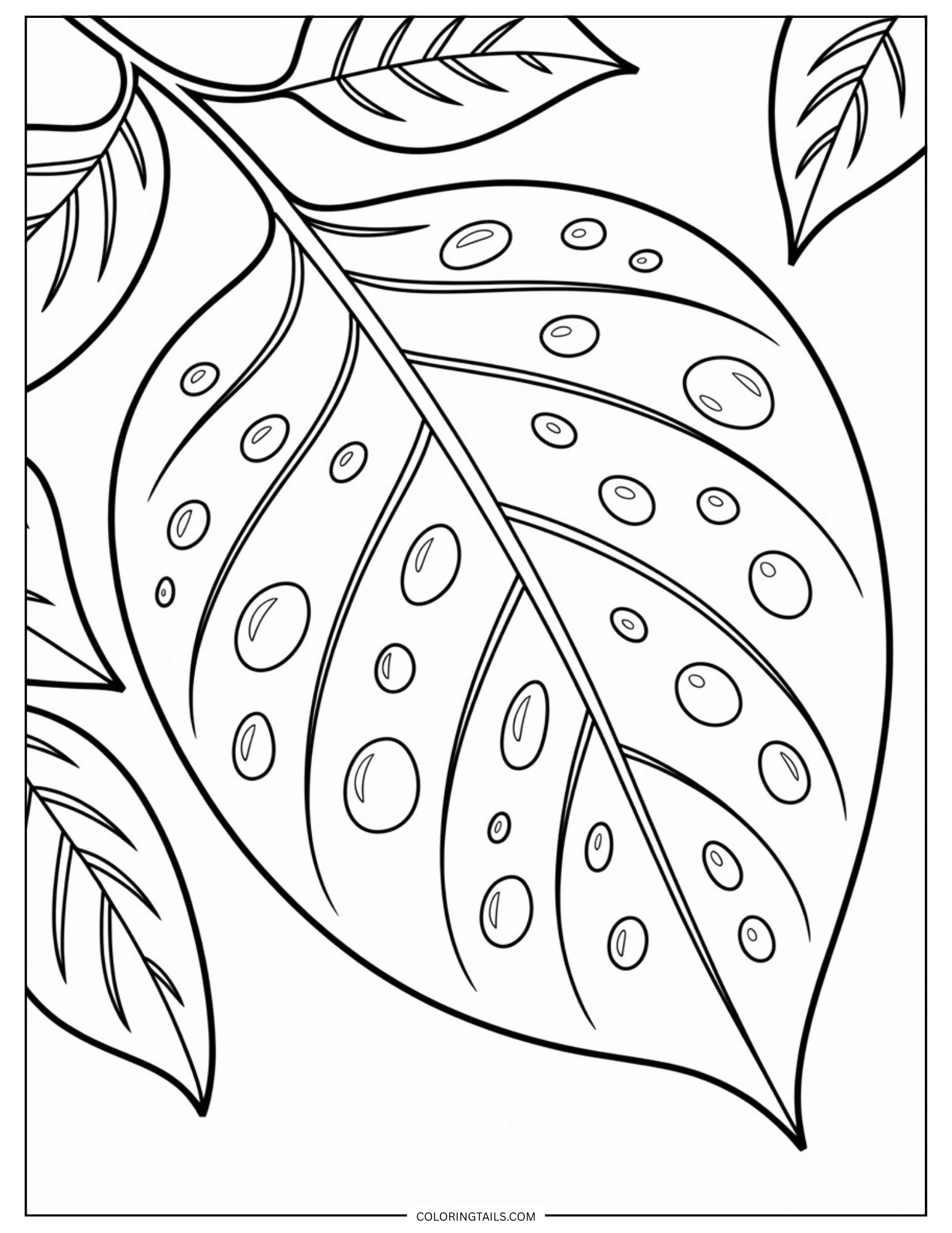 Leaf Coloring Pages (55 Free PDF) Printables – Coloring Tails